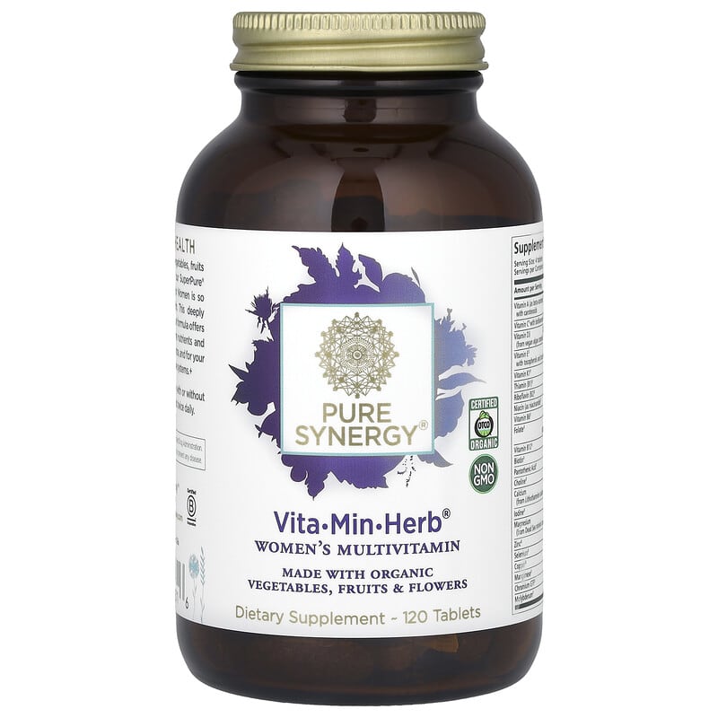 Pure Synergy Vita-Min-Herb - Women's Multivitamin 120 tabs – iShop ...