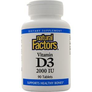 Natural Factors Vitamin D3 (2000IU) 90 tabs – iShop Nutrition UK